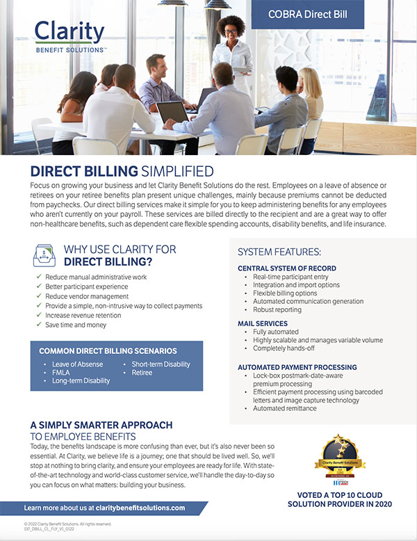 Direct Bill – Clarity Kits